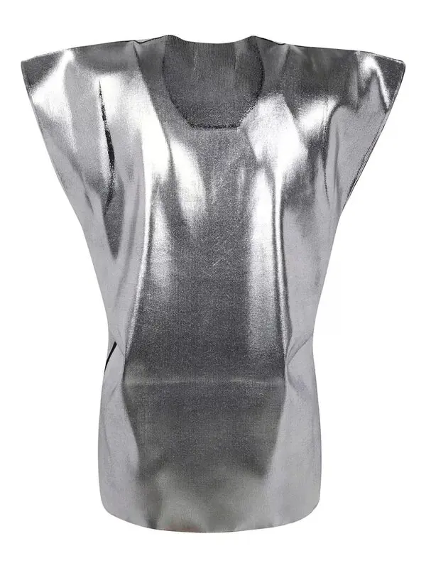 Junya Watanabe Metallic-effect Knitted Top