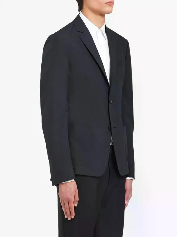 Prada Technical Poplin Single-breasted Jacket