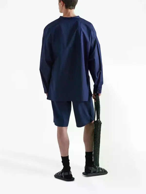 Prada Triangle-logo Cotton Shirt