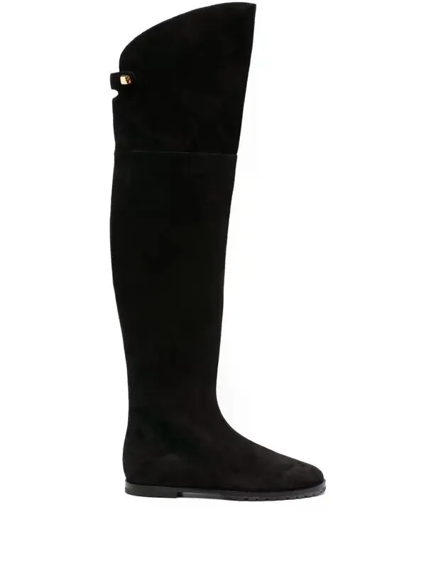 MAISON SKORPIOS Stefania Knee-high Suede Boots