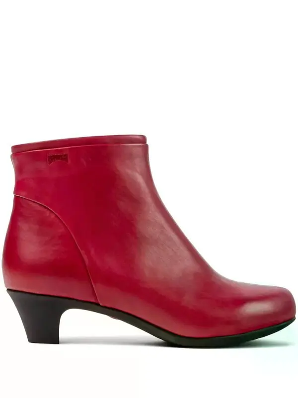 Camper Round-toe Leather Ankle Boots