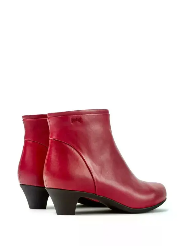 Camper Round-toe Leather Ankle Boots