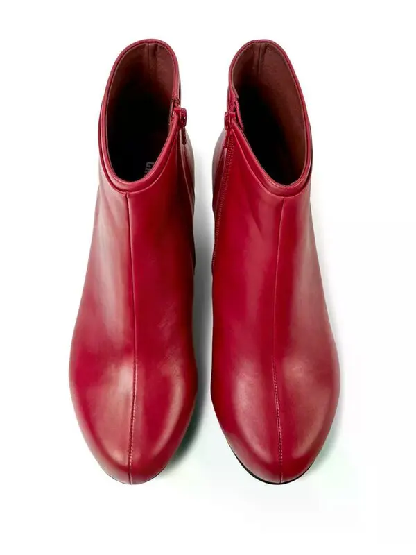 Camper Round-toe Leather Ankle Boots