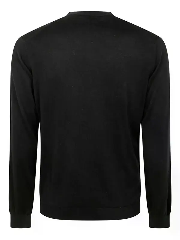FILIPPO DE LAURENTIIS Cotton Crew Neck Sweater - Black