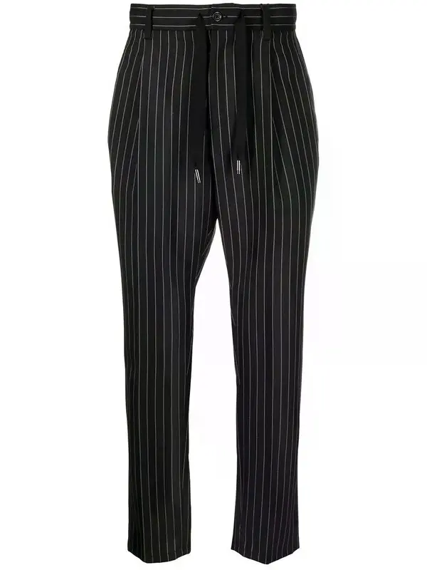 Dolce & Gabbana Cropped Pinstripe Trousers