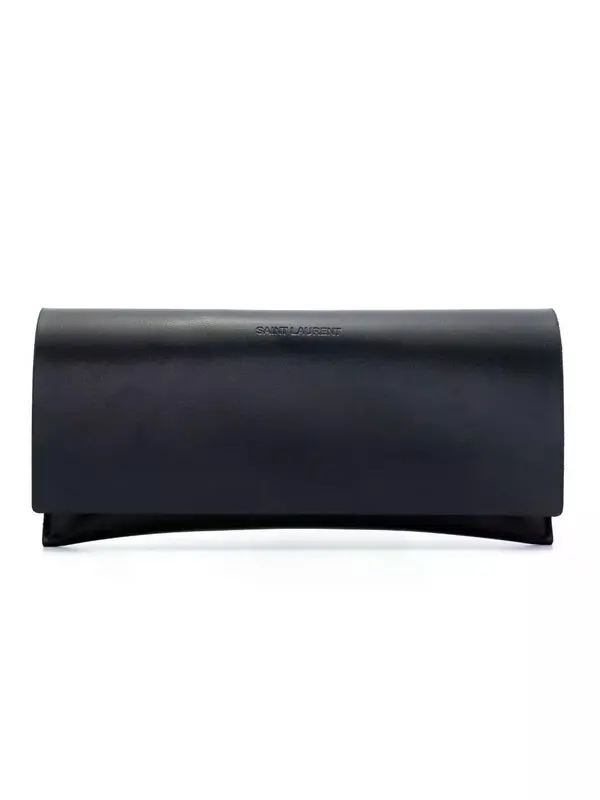 Saint Laurent Rectangle Logo Plaque Sunglasses