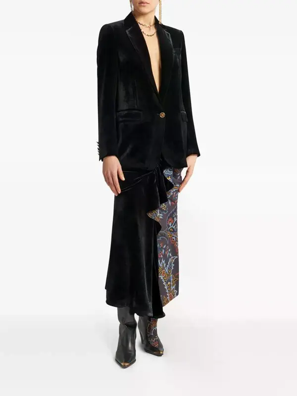 Etro Velvet Single-breasted Blazer