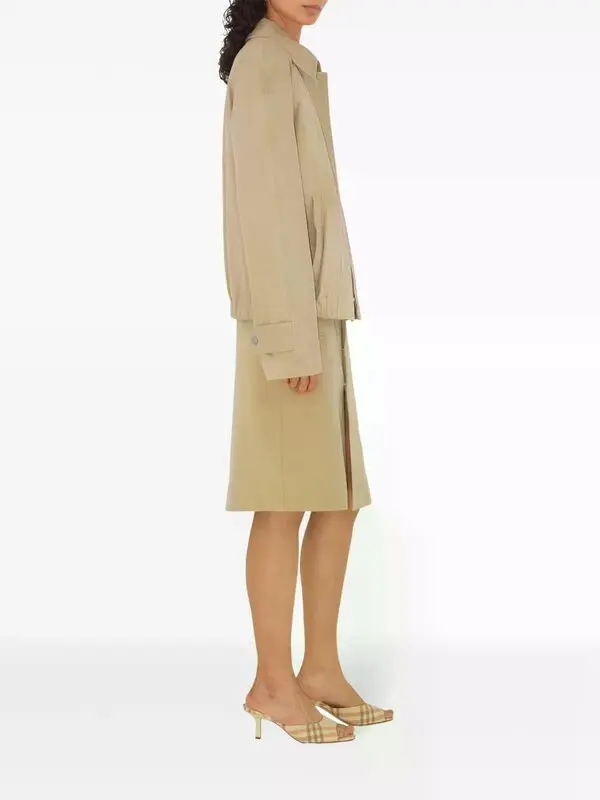 Burberry Poplin Midi Skirt