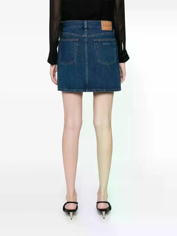 Gucci Denim Mini Skirt