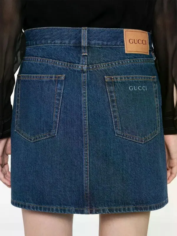 Gucci Denim Mini Skirt