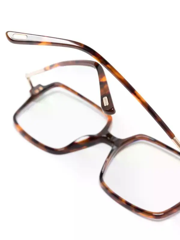 TOM FORD Tortoiseshell-effect Square-frame Glasses