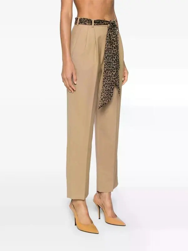 Saint Laurent Pleated Virgin Wool Trousers