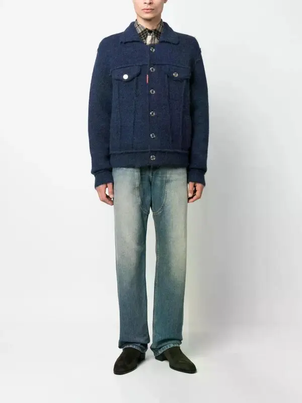 Dsquared2 Button-up Wool-blend Jacket