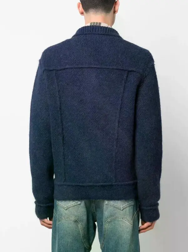 Dsquared2 Button-up Wool-blend Jacket