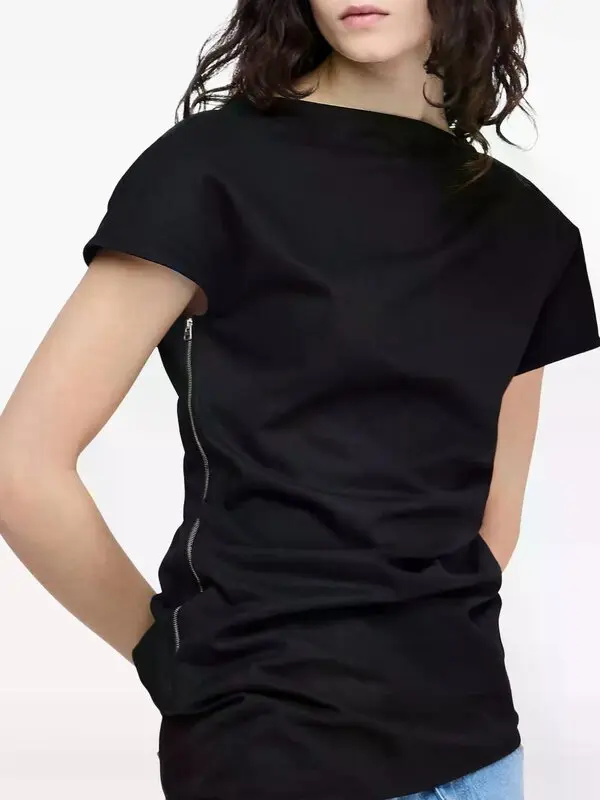 JW Anderson Draped Asymmetric Blouse - Black