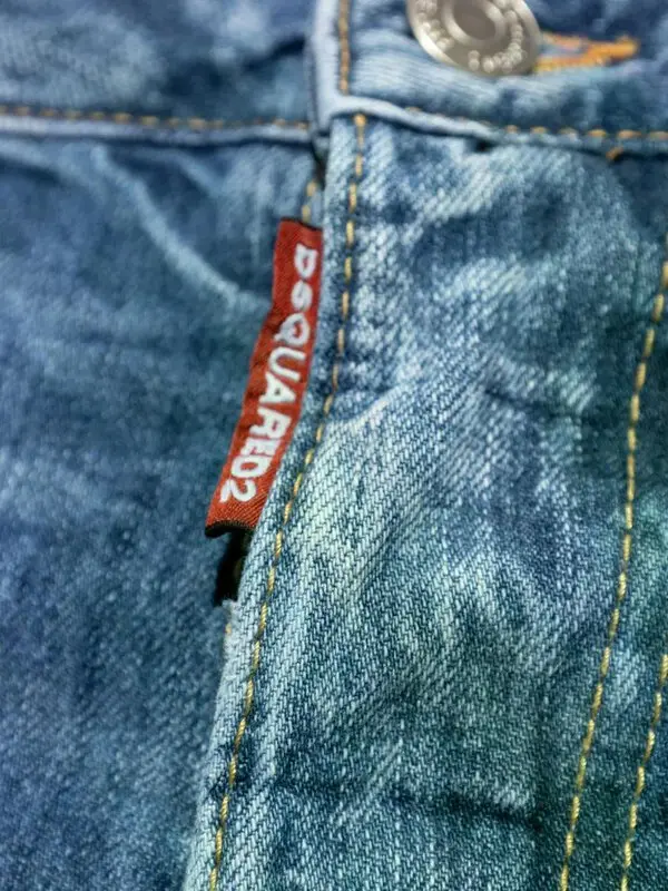 Dsquared2 Logo-patch High-waisted Jeans