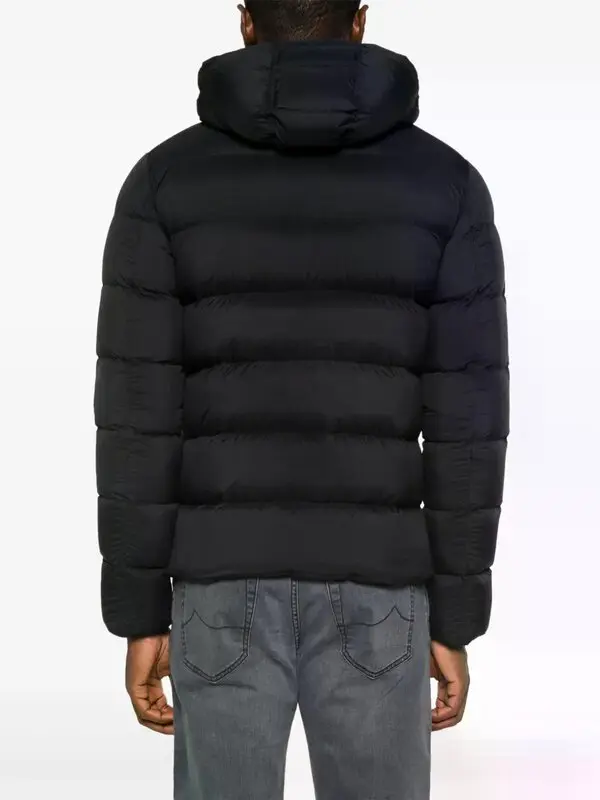 Herno Logo Plaque Padded Jacket - Black