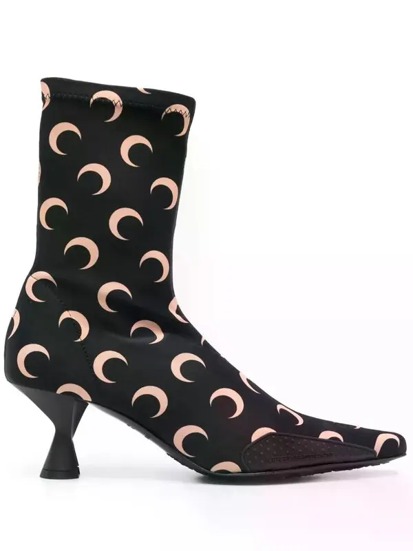 MARINE SERRE 60mm Moon-printed Jersey Boots