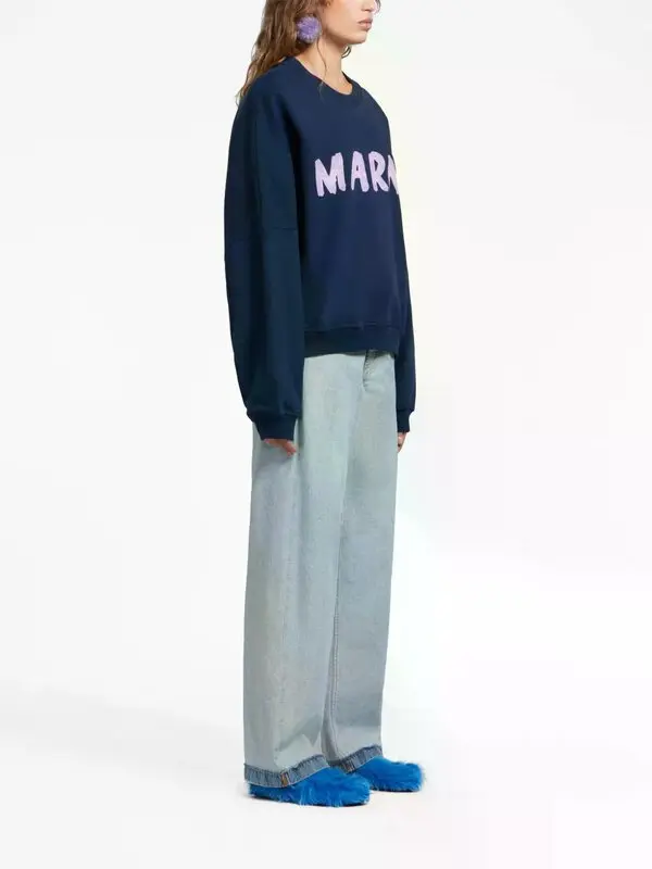 Marni Logo-print Cotton Sweatshirt