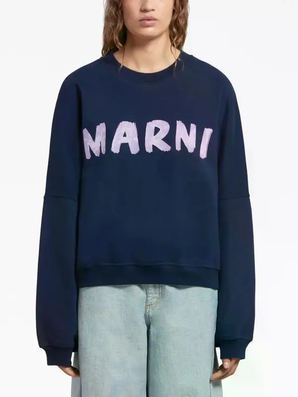 Marni Logo-print Cotton Sweatshirt