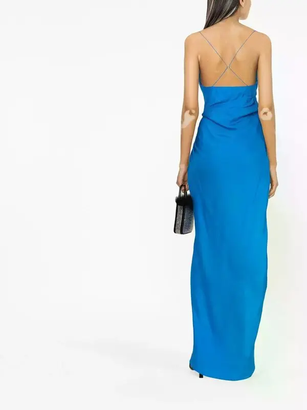 Gauge81 Shiroi Draped Maxi Dress