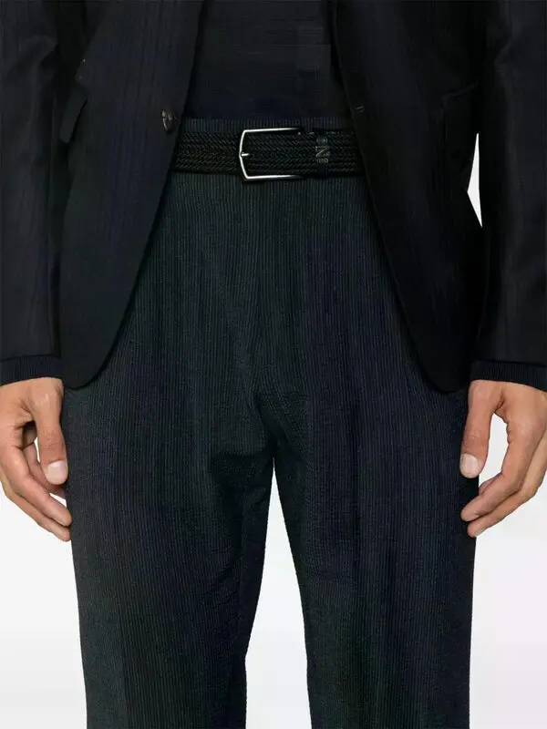 D4.0 Seersucker Trousers In Oxford