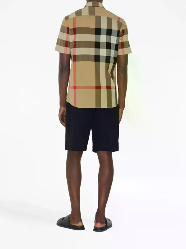 Burberry Slim Fit Check Cotton Shirt