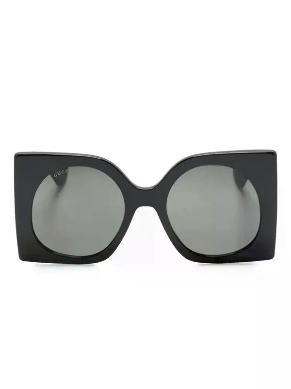 Gucci Oversized Square-frame Sunglasses - Black
