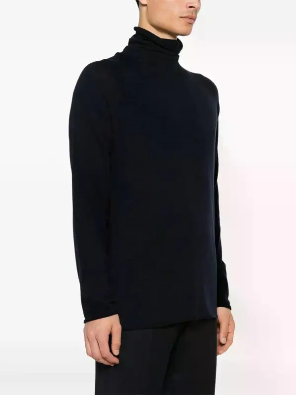 ROBERTO COLLINA High-neck Merino Wool Blend Sweater