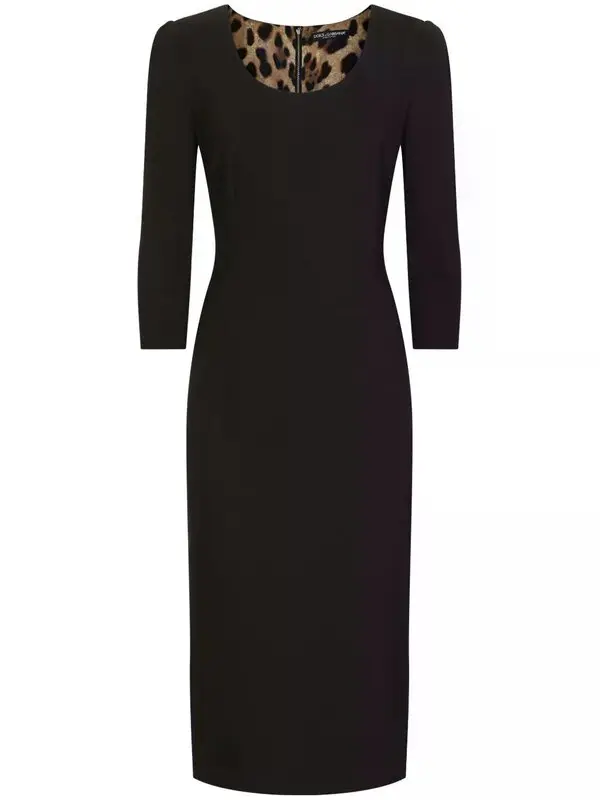 Dolce & Gabbana Midi Wool-blend Dress