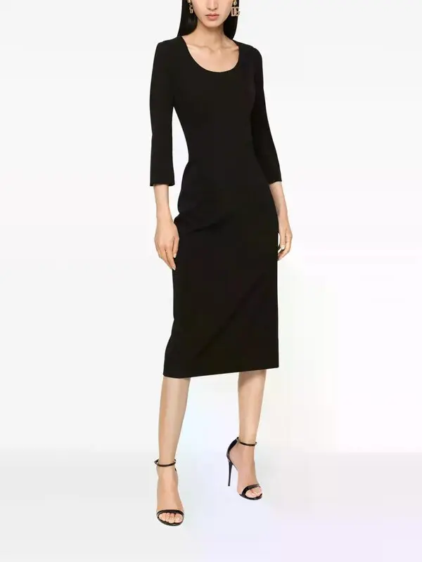 Dolce & Gabbana Midi Wool-blend Dress