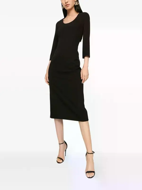 Dolce & Gabbana Midi Wool-blend Dress