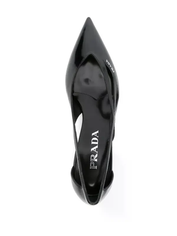 Prada 55mm Debossed-logo Pumps