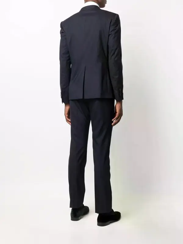 Tagliatore Contrast Panel Slim-fit Suit - Blue