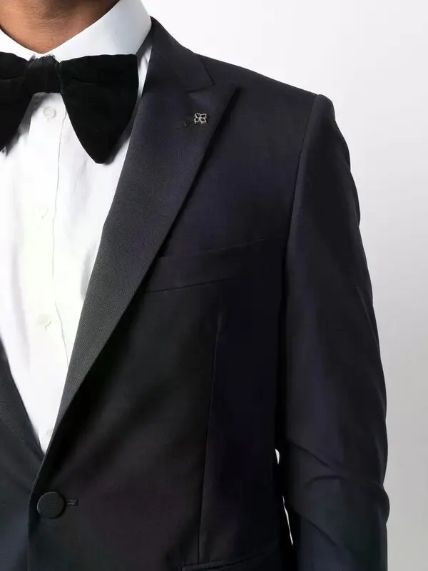 Tagliatore Contrast Panel Slim-fit Suit - Blue