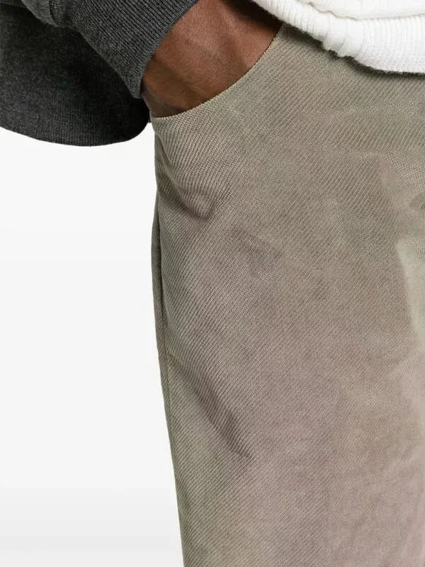 Incotex Slim-cut Cotton Trousers - Grey