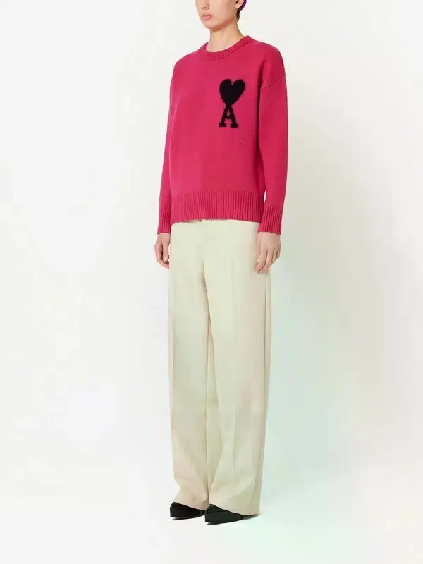 AMI Paris De Coeur Wool Sweater