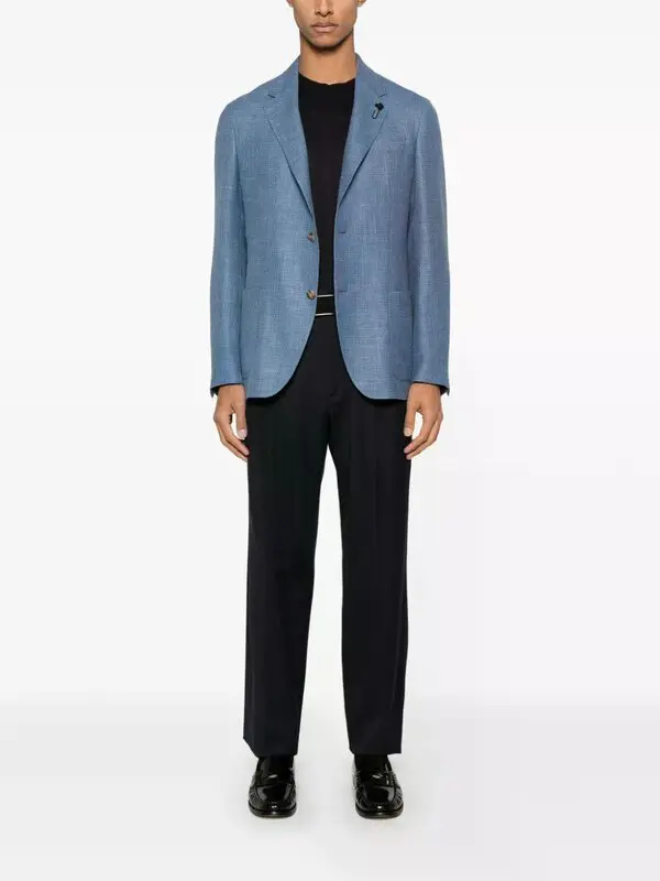 LARDINI Single-breasted Blazer - Blue