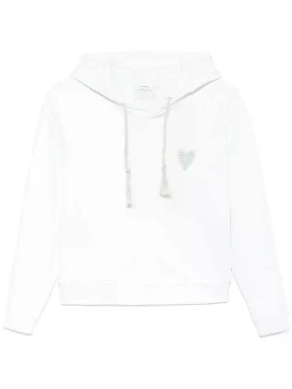FORTE_FORTE Logo-patch Hoodie - Blue