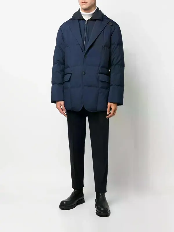 Incotex Tapered-leg Cotton Trousers - Blue