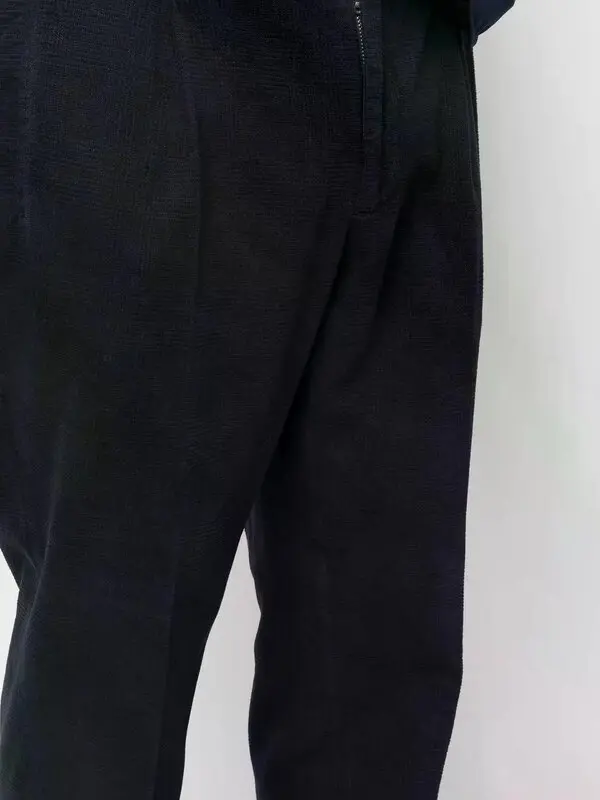 Incotex Tapered-leg Cotton Trousers - Blue