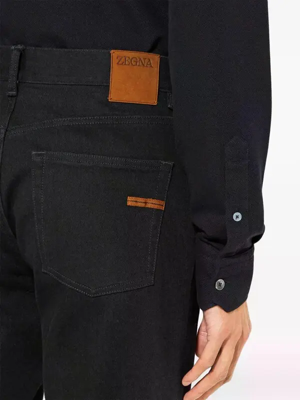 Zegna Roccia Rinse-washed Straight Leg Jeans