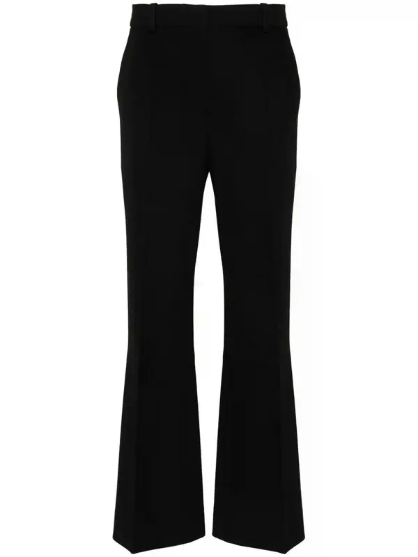 Victoria Beckham Tailored Cotton-blend Flared Trousers