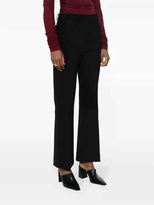 Victoria Beckham Tailored Cotton-blend Flared Trousers
