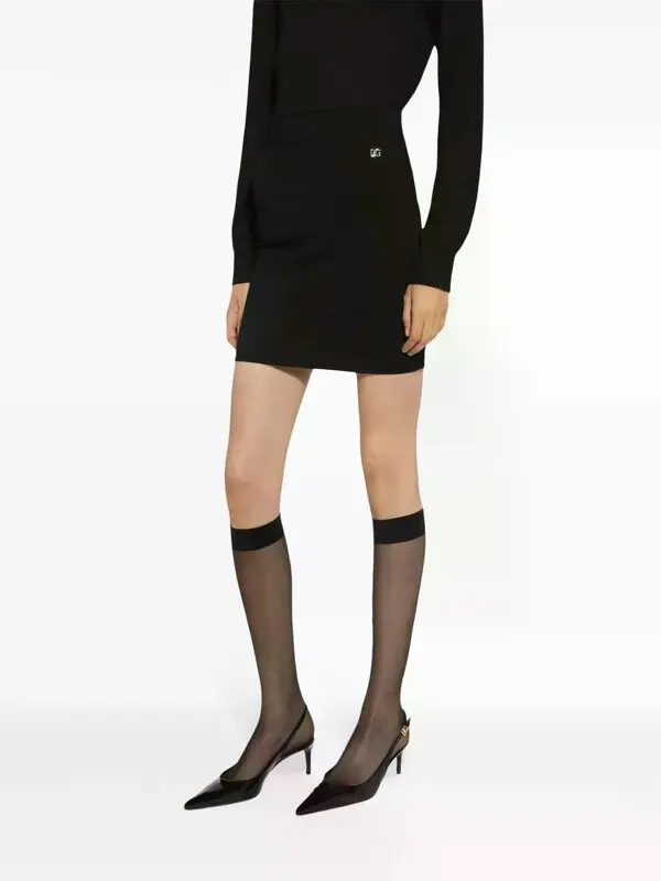 Dolce & Gabbana Logo-plaque Mini Skirt