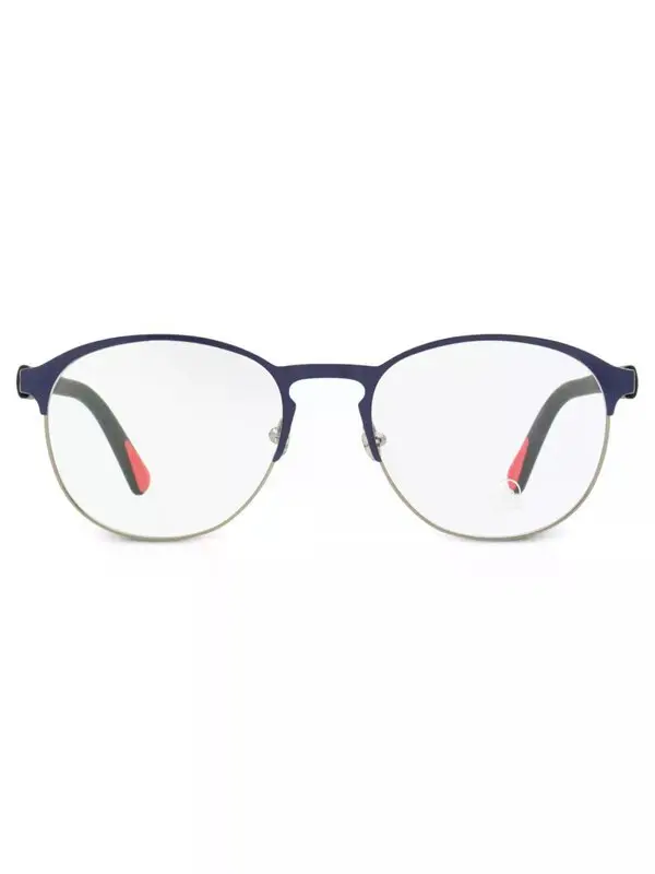 Moncler Oval-frame Glasses - Blue