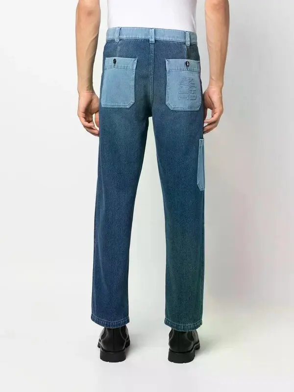 Etro Patchwork Straight-leg Jeans
