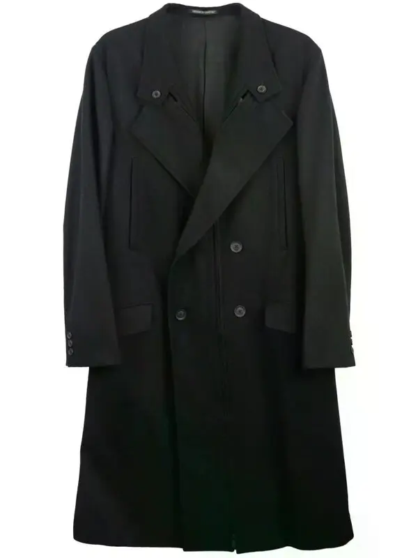 Yohji Yamamoto Double-breasted Wool Coat