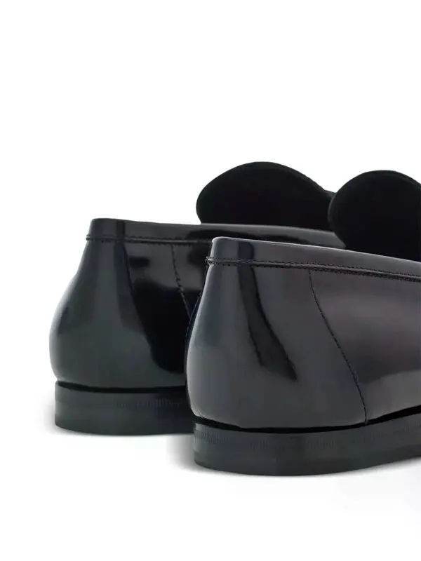 FERRAGAMO Gancini Buckle Leather Loafers