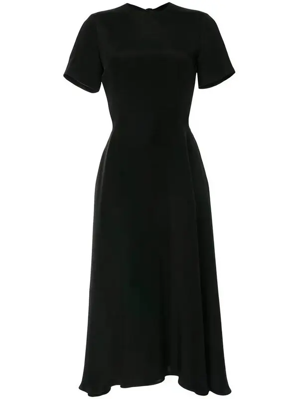 MACGRAW Bow-fastened Midi Dress - Black